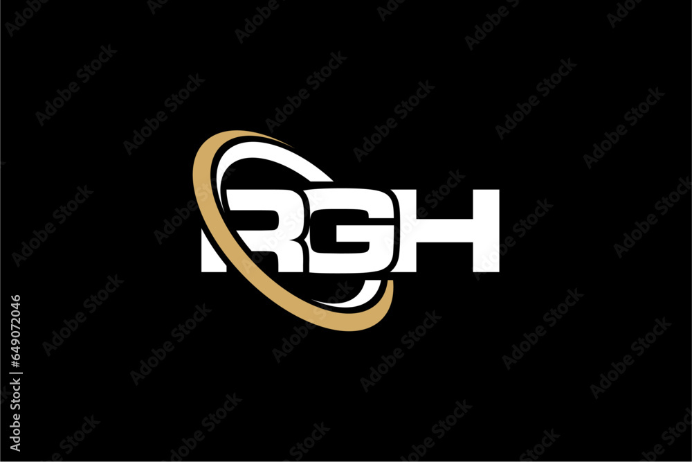 RGH creative letter logo design vector icon illustration Stock Vector ...