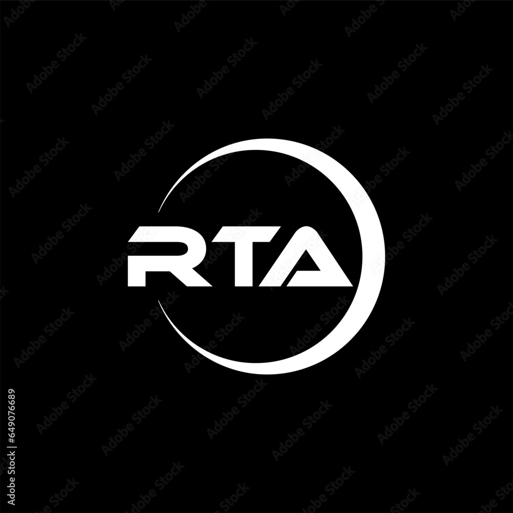 Vetor de RTA Letter Logo Design, Inspiration for a Unique Identity ...
