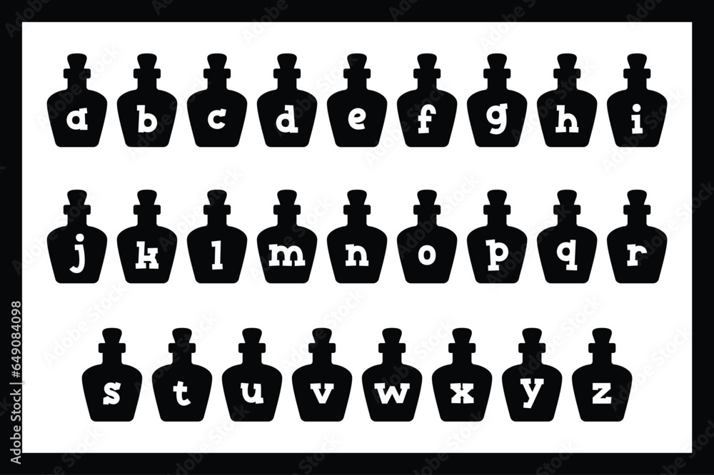 Versatile Collection of Potion Alphabet Letters for Various Uses Stock ...