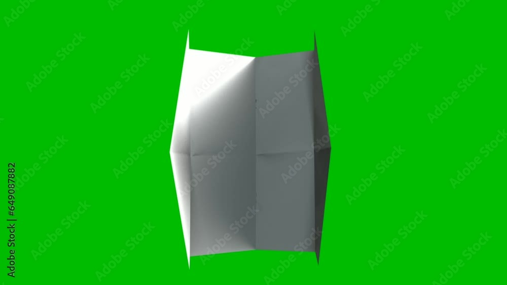 White Ripping Torn Paper opening Background/ 4k animation of a white ...