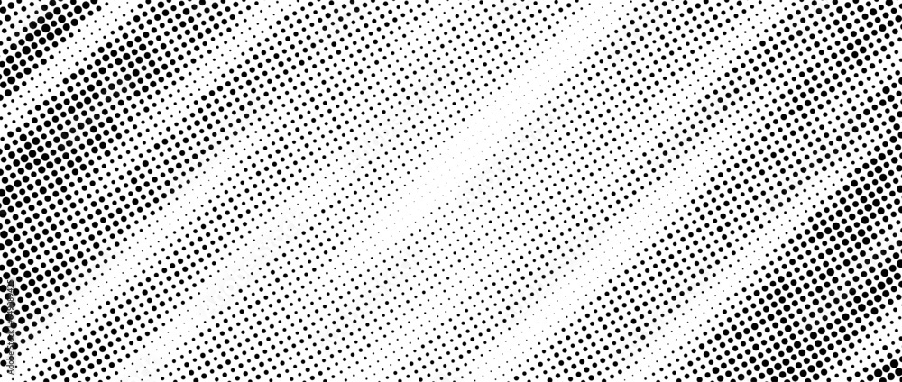 Halftone diagonal stripe texture. White and black oblique faded ...