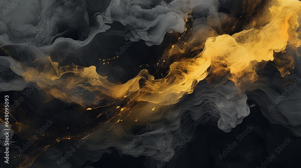 Gorgeous molten gold and matte black lava flow background, gold ...