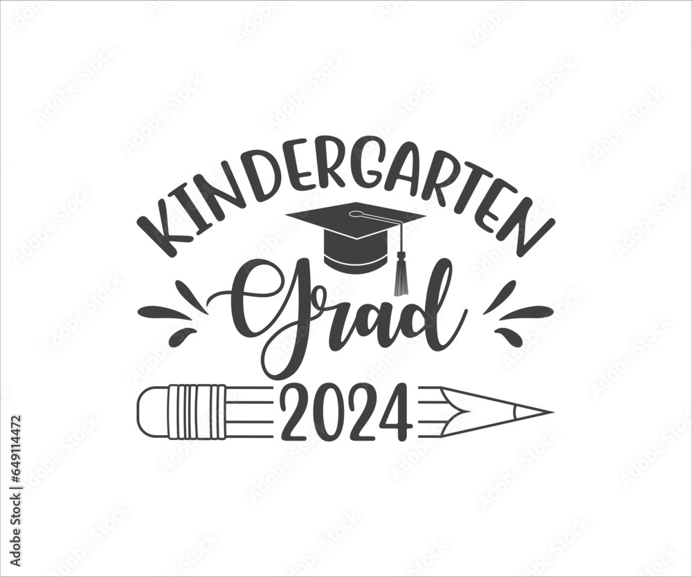 Kindergarten Grad 2024, Kindergarten Graduation svg, Kindergarten Grad ...