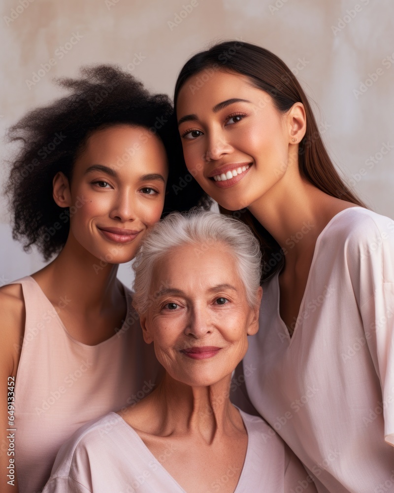 Beauty and unity, this diverse group of beautiful women of all skin ...