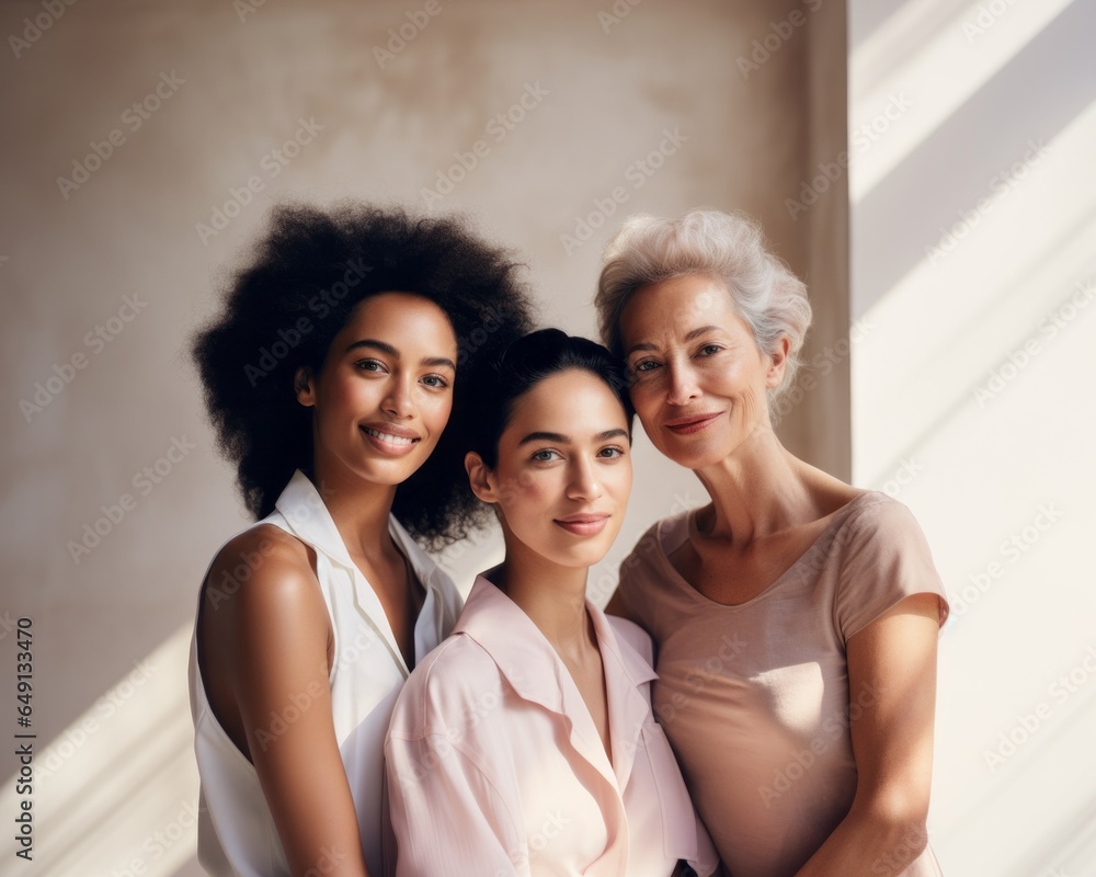 Beauty and unity, this diverse group of beautiful women of all skin ...