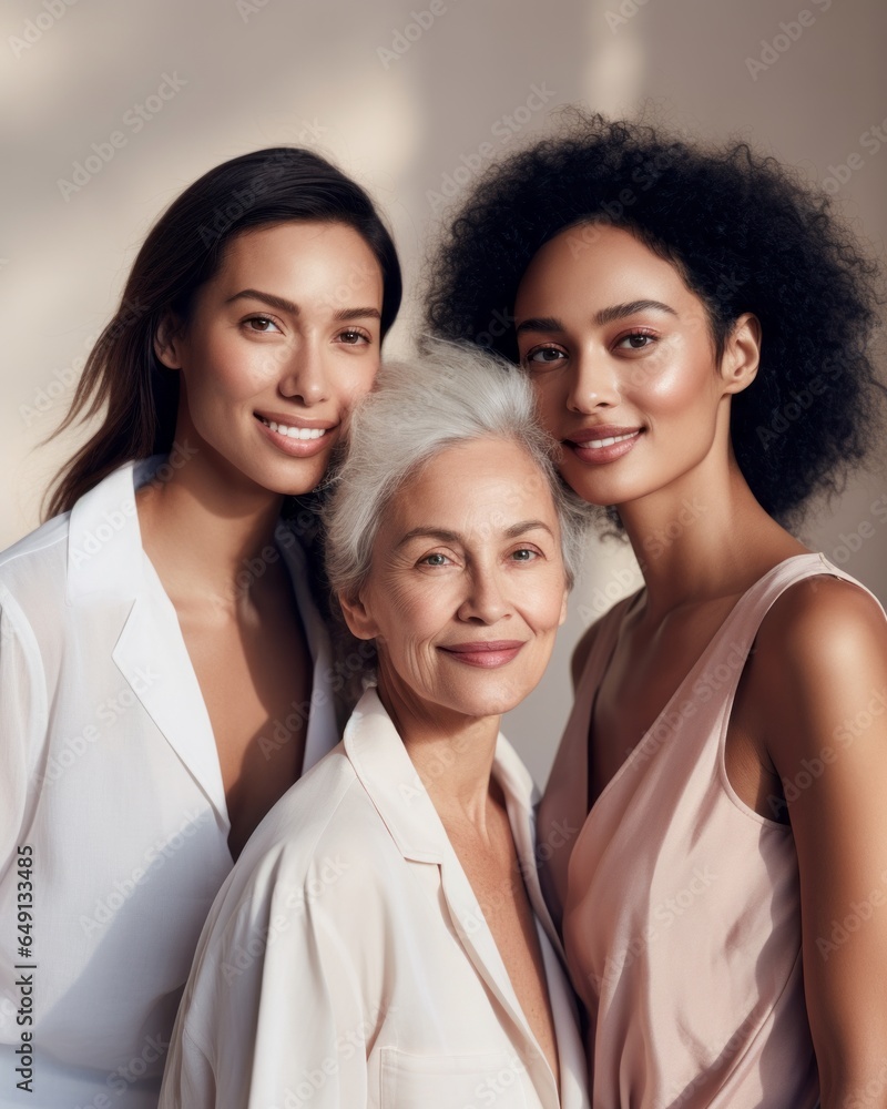 Beauty and unity, this diverse group of beautiful women of all skin ...