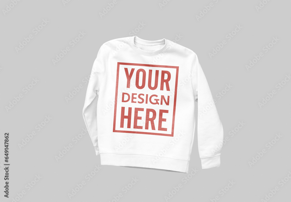 Mockup of customizable color sweatshirt with customizable background ...