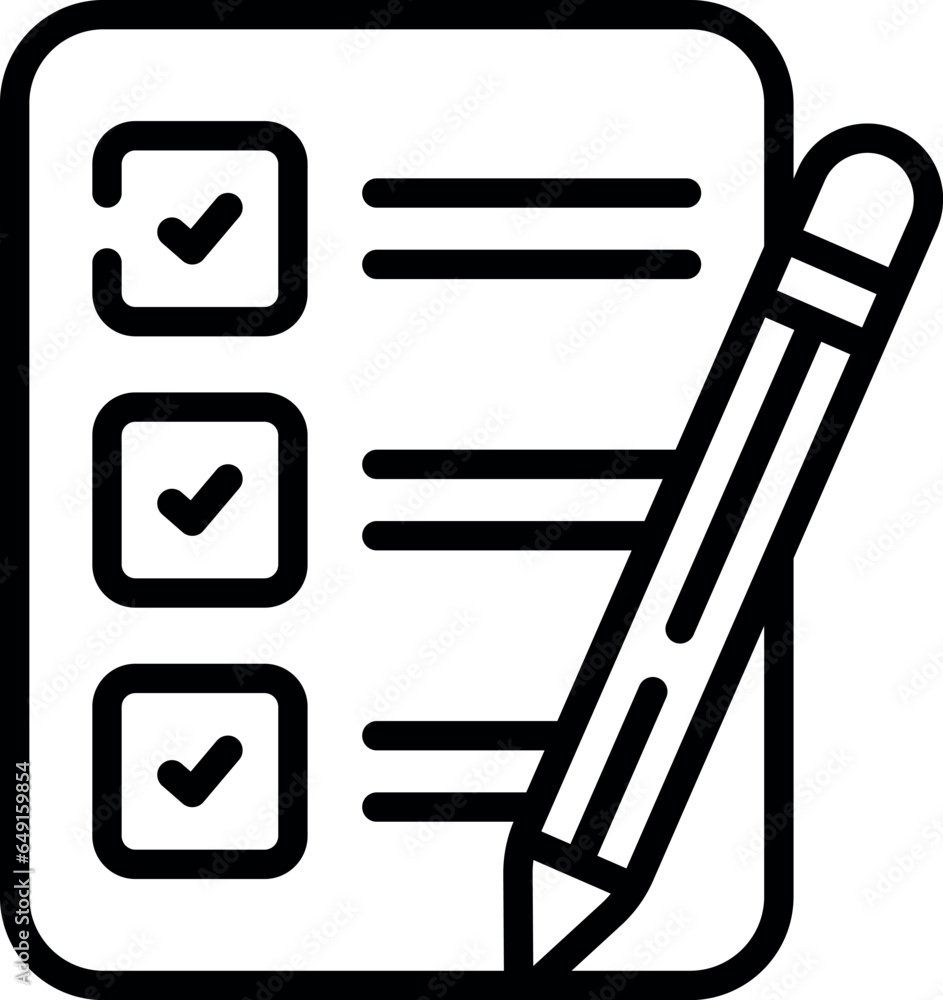 Checklist icon, Task symbol, Checklist illustration, To-do list emblem ...