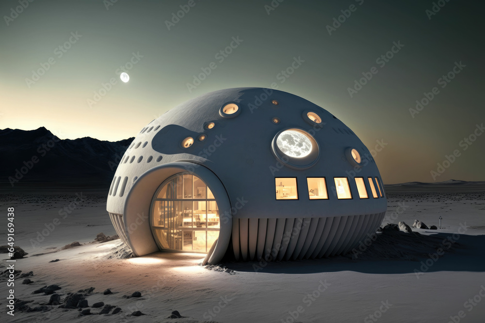 Lunar igloo retreat: unveiling the moon hotel shaped as an igloo amidst ...