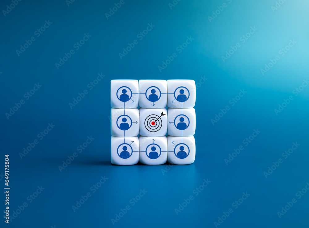 Same target, teamwork, organization, colleague, team collaboration ...