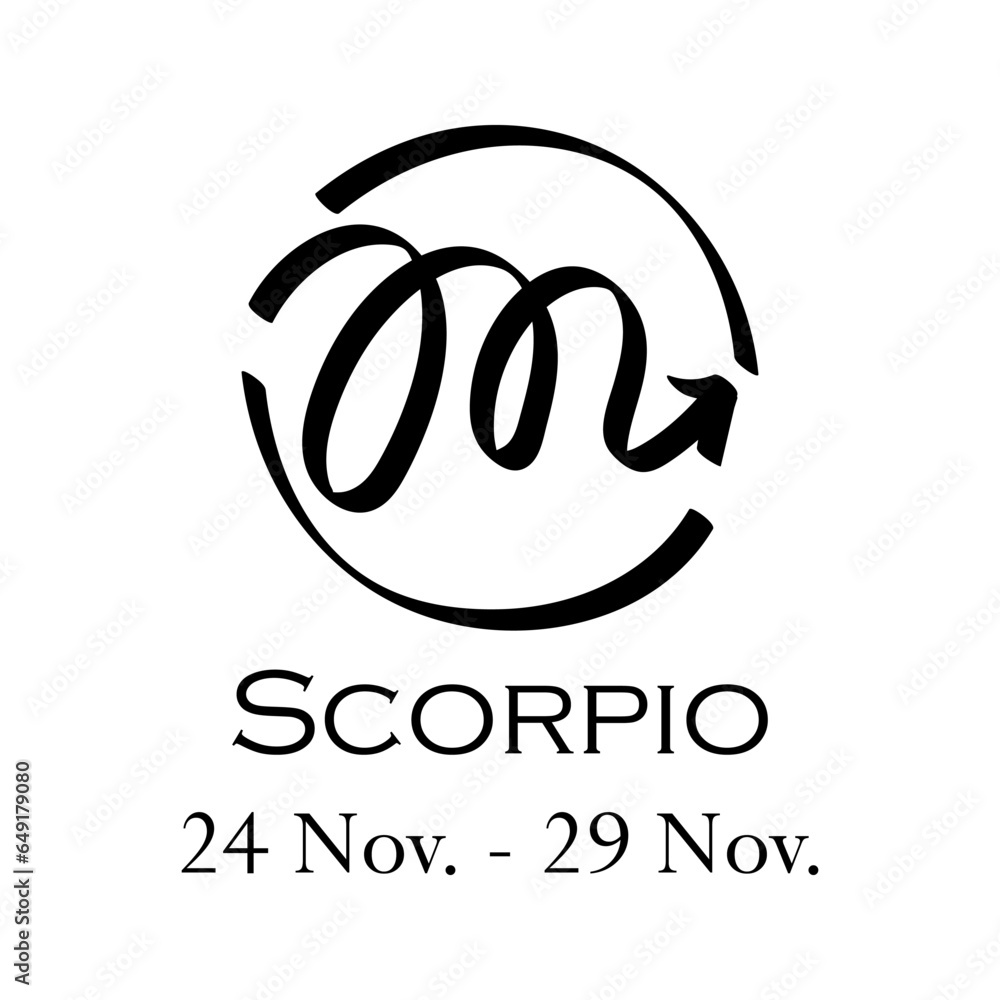 Scorpio with name and dates. New horoscope with 13 zodiac signs. From ...