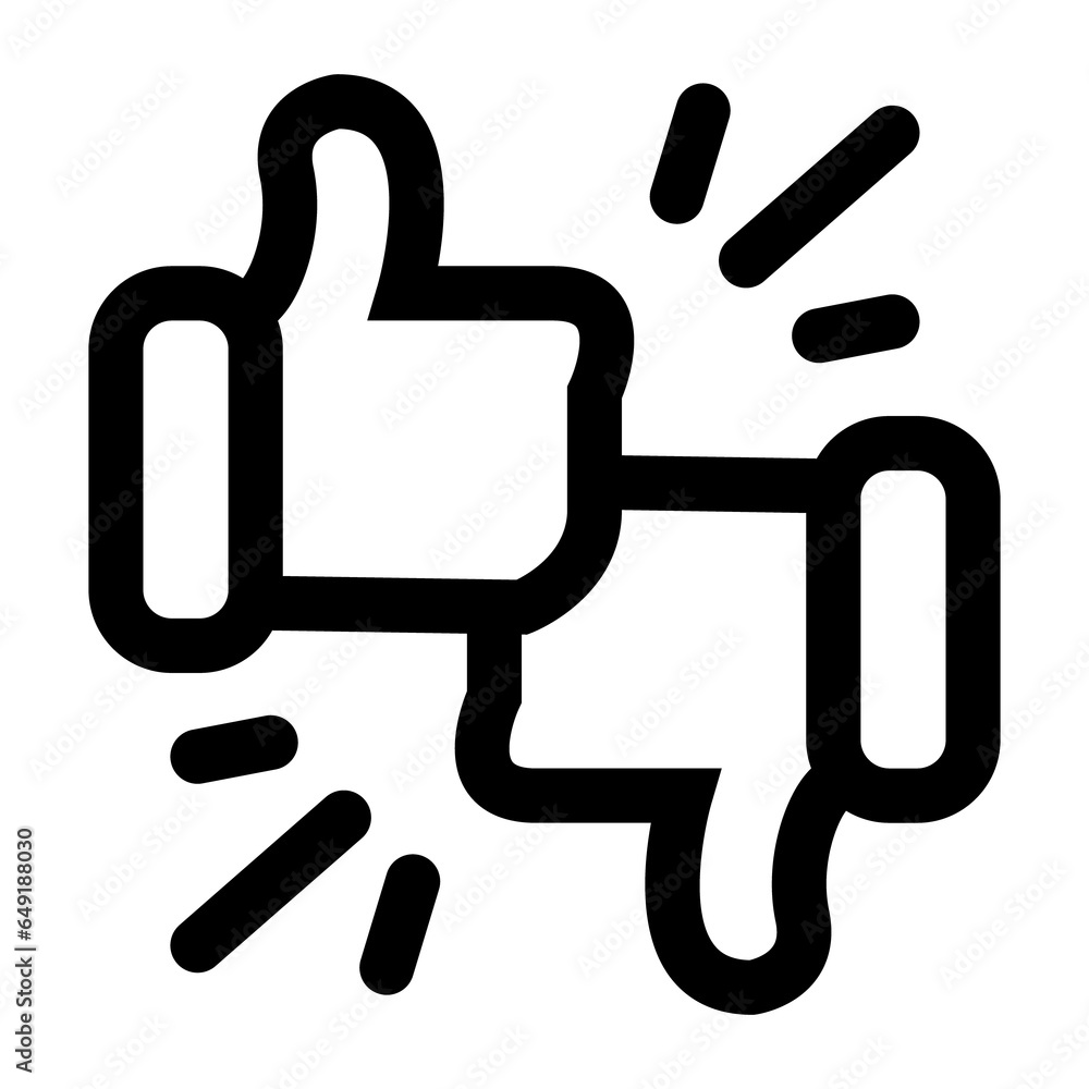 Reaction Icon in Black and White Transparent Background Stock ...
