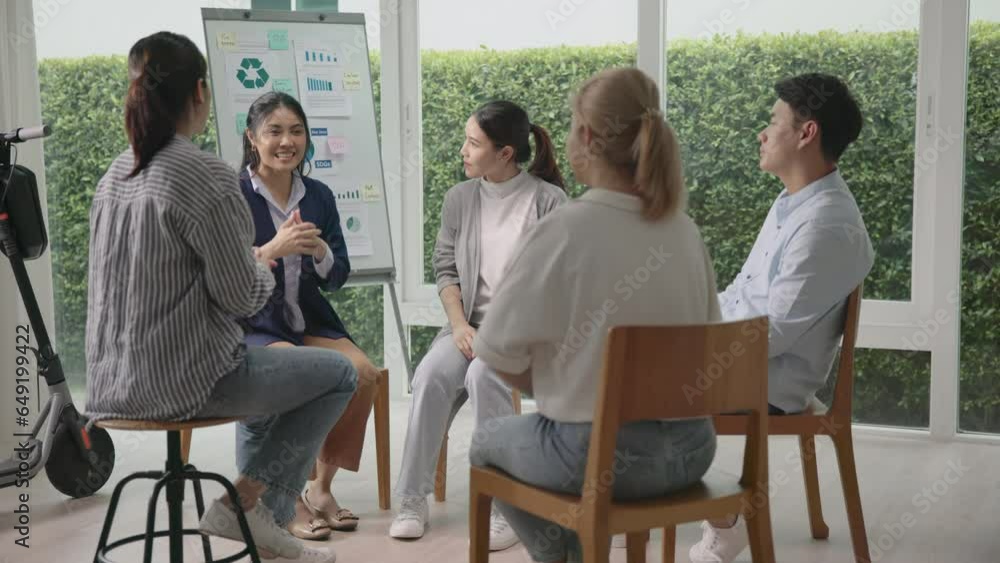 Circle diverse group asia Gen Z people workshop SDGs class learning Go ... Circle diverse group asia Gen Z people workshop SDGs class learning Go ...