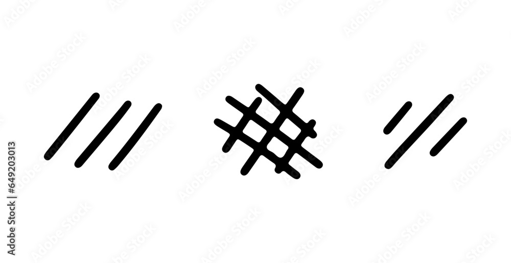 A Set Of Anime Emoji In Doodle Style Linear Icons Embarrassment Linear Vector Illustration