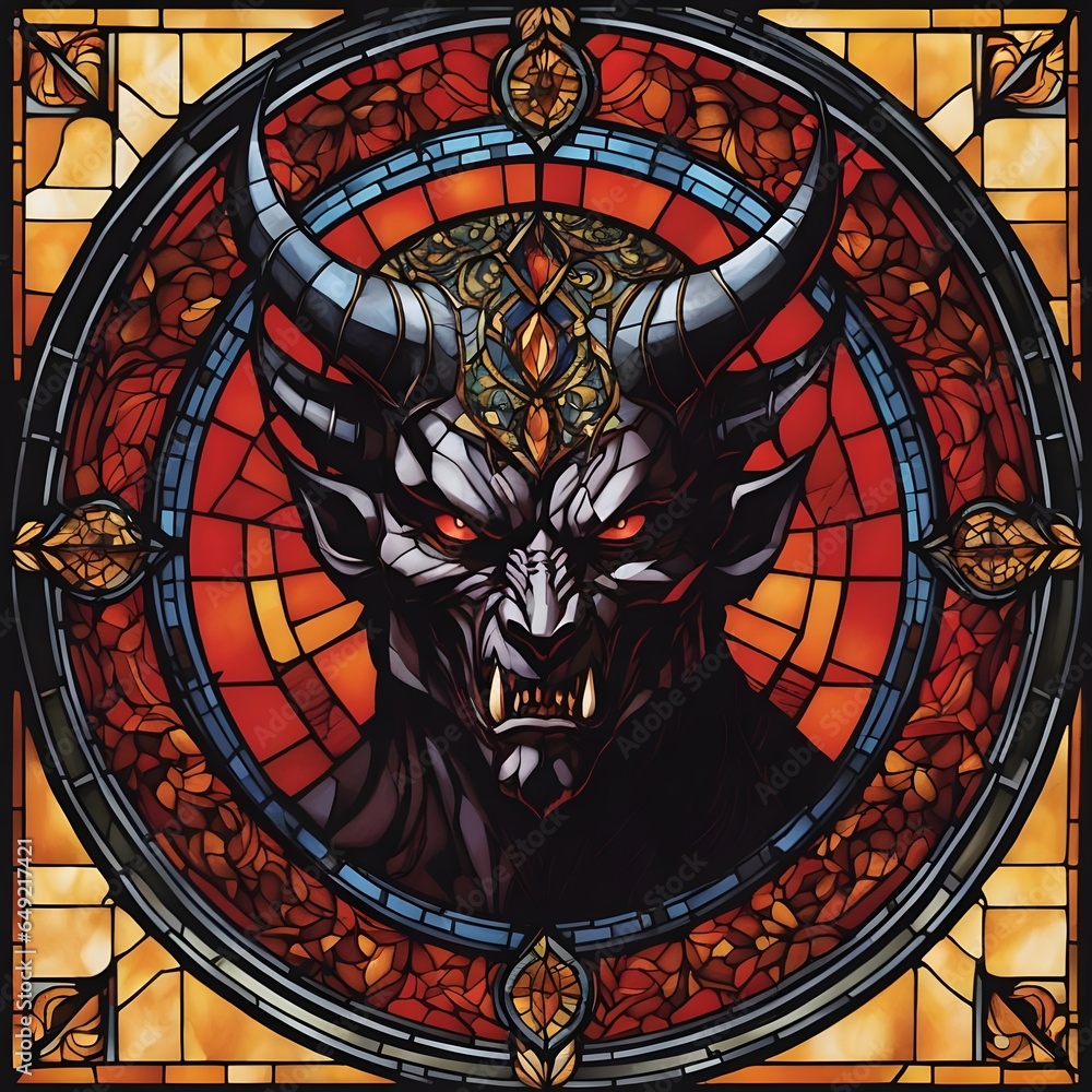 Demonic masterpiece: A striking portrait of a fearsome demon ...