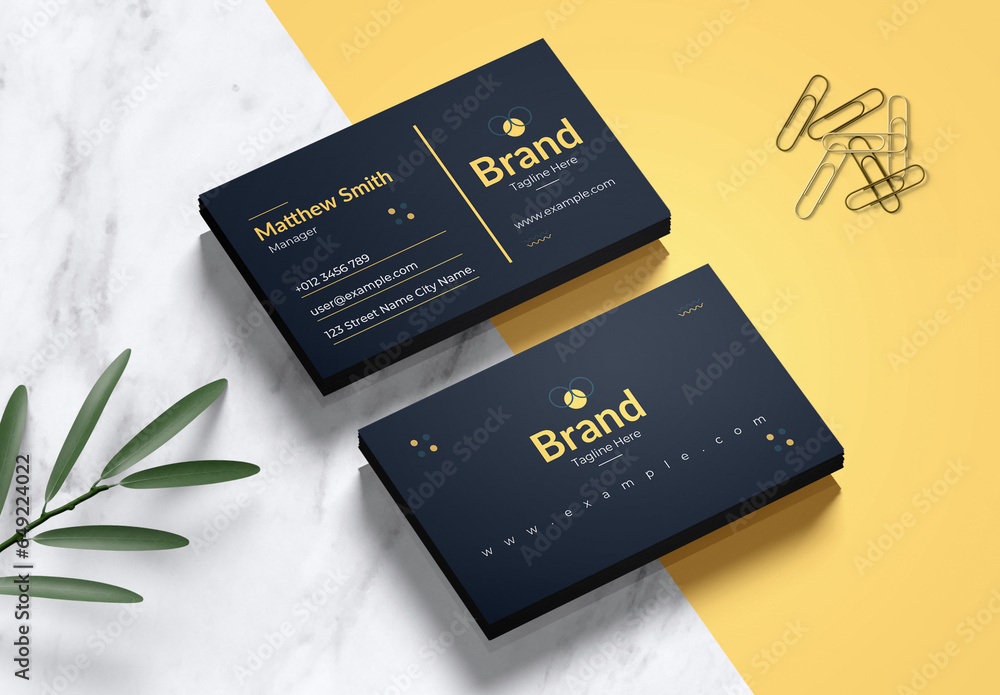 Business Card Template Stock Template | Adobe Stock