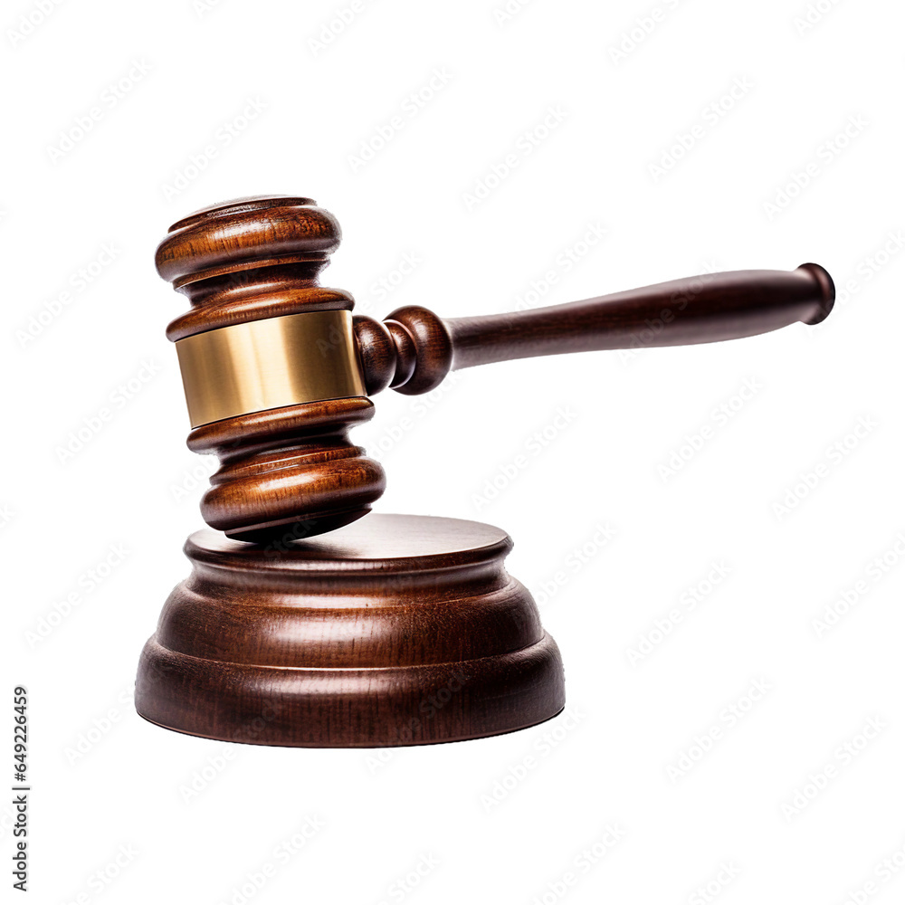 Gavel, transparent background, isolated image, generative AI Stock ...