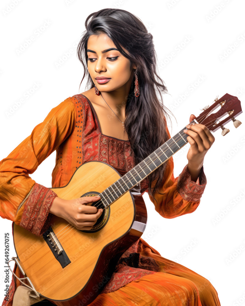Woman Playing a Musical Instrument, music, hobby, musician ...
