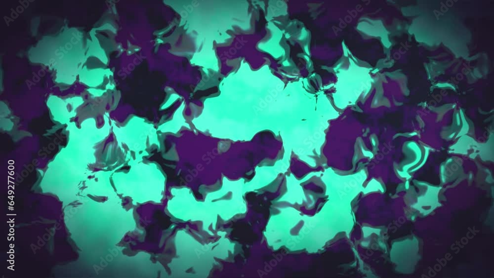 Animated 3D waving fabric texture. Liquid holographic background ...