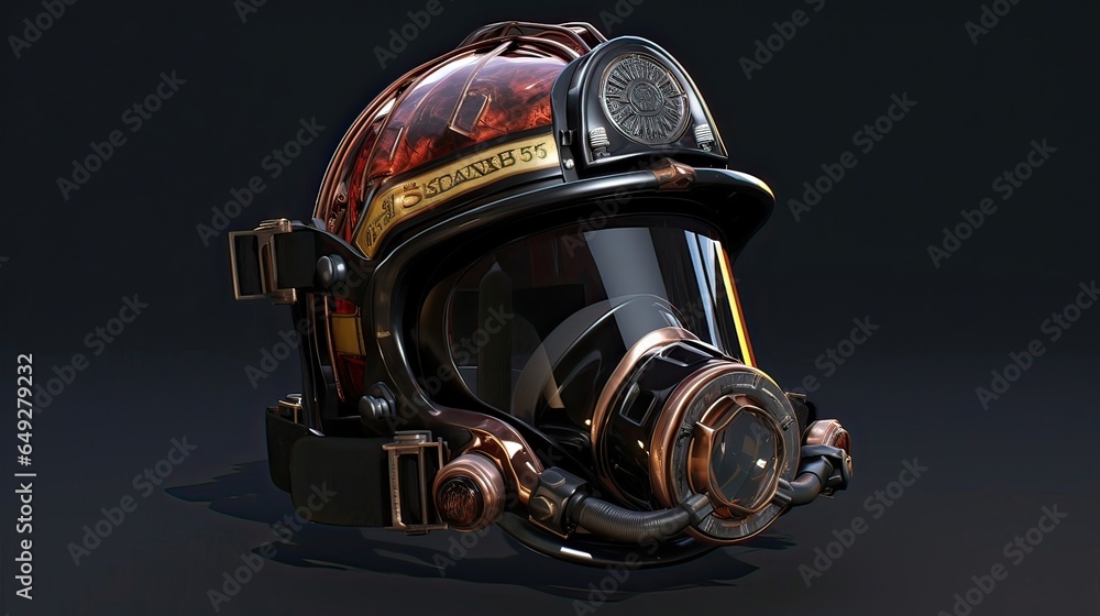 Firefighter's helmet symbolizes their commitment to safety as they ...