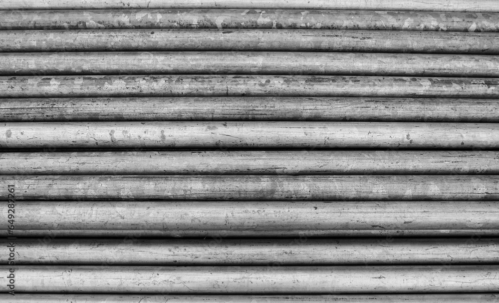 Metal pipes, iron pipe warehouse. Metal pipes stack, industrial ...