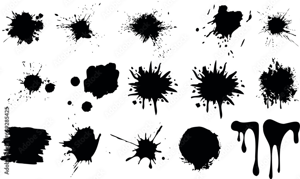 Ink Splatter Vector Illustration. Perfect for bold, eye catching ...