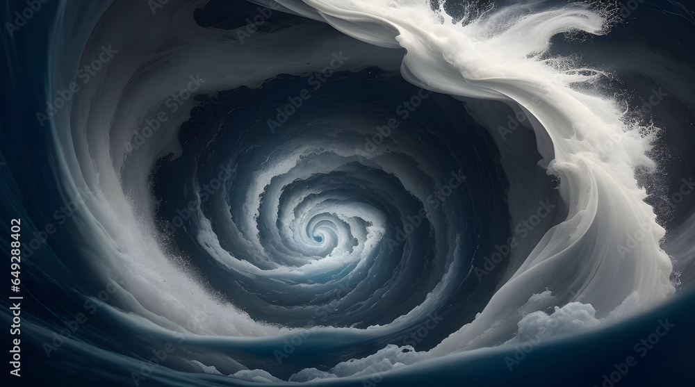 An evocative visual representation of anxiety, featuring a swirling ...