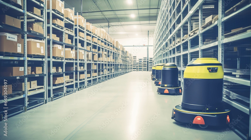 robotic artificial intelligence reigns supreme, autonomous warehouse ...