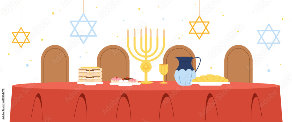 Poster Traditional jewish table concept – Wall Art | UkPosters