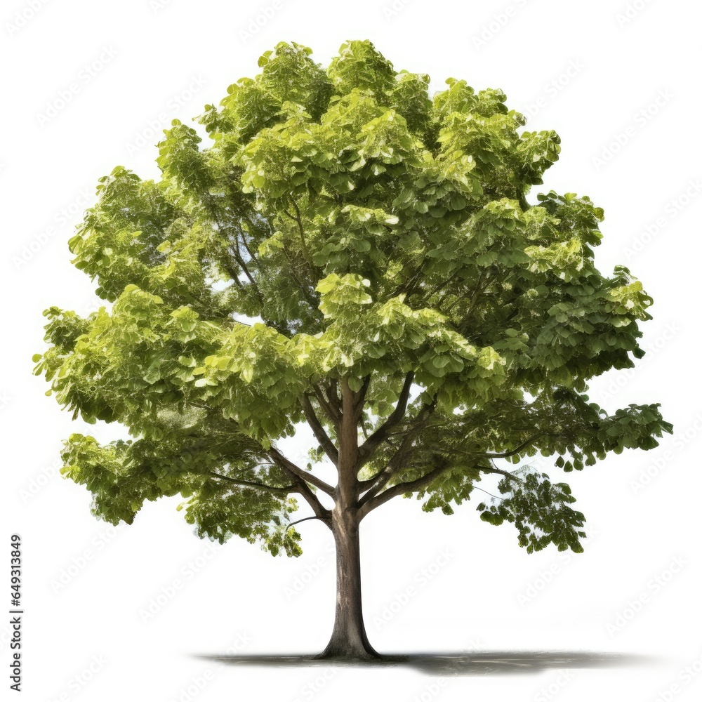 Chinese tallow tree Triadica sebifera on White background, HD Stock ...