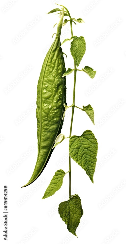 Winged bean Psophocarpus tetragonolobus on White background, HD Stock ...