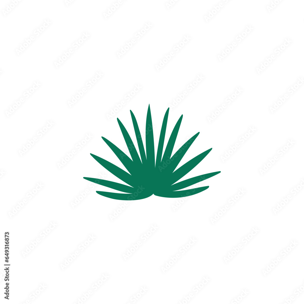 Algae icon. Simple style fish store company poster background symbol ...