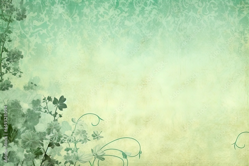 Pastel green background for the design. Design of postcards, albums ...