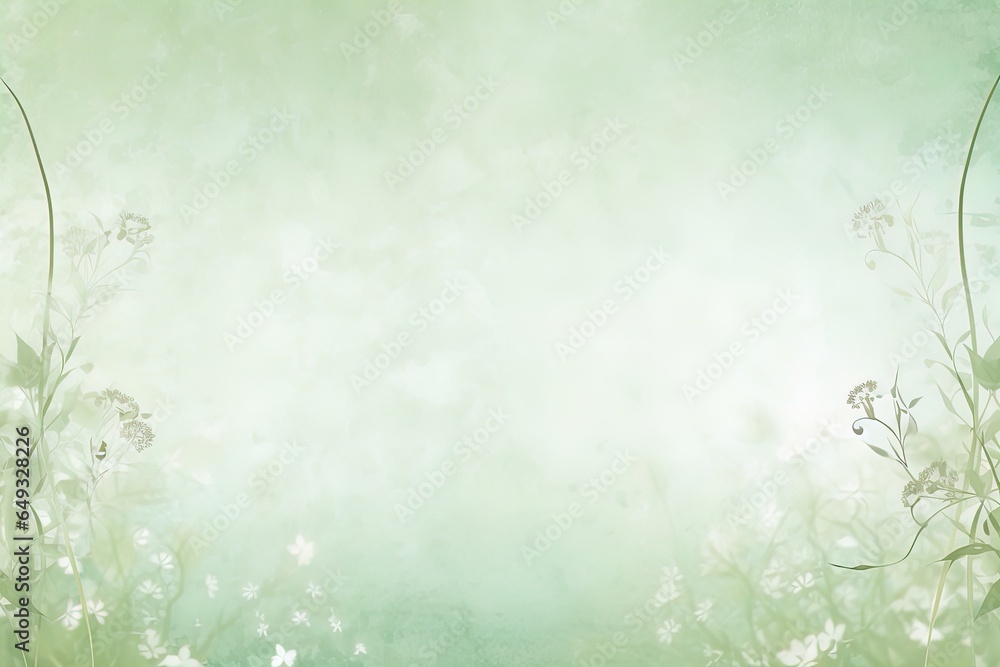 Pastel green background for the design. Design of postcards, albums ...
