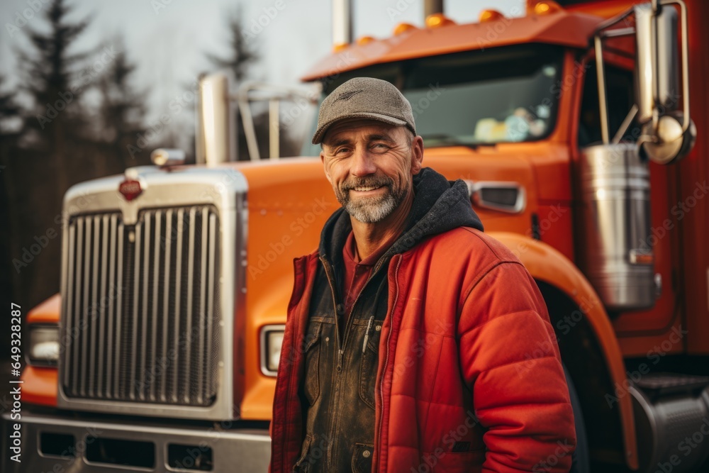 Logistic center cargo trucks transportation shipping lorry delivery ...