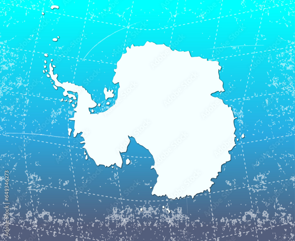 cartoon map of antarctica continent Stock Vector | Adobe Stock