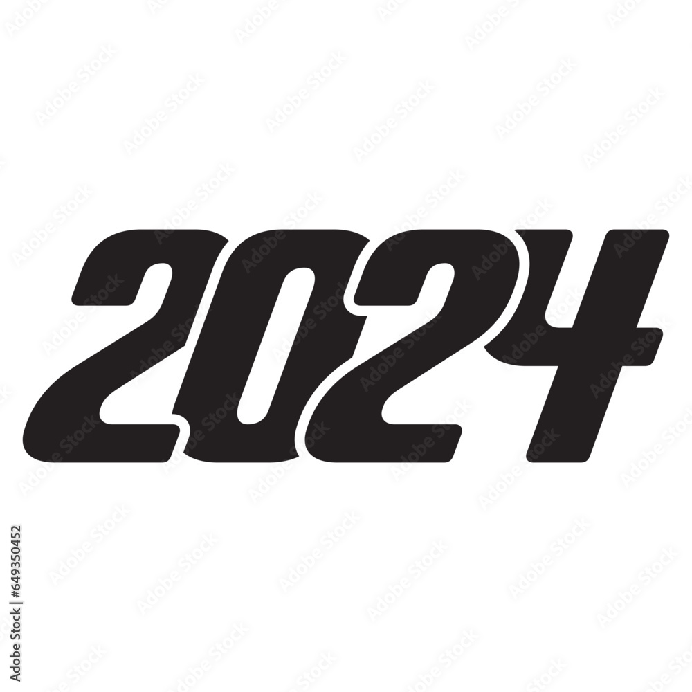 Vetor de 2024, ano 2024, feliz ano novo 2024, 2024 vetor, 2k24, do ...