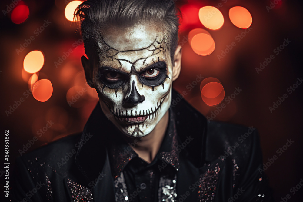 Brutal portrait of muscular man dark scarred barbarian anti hero ...