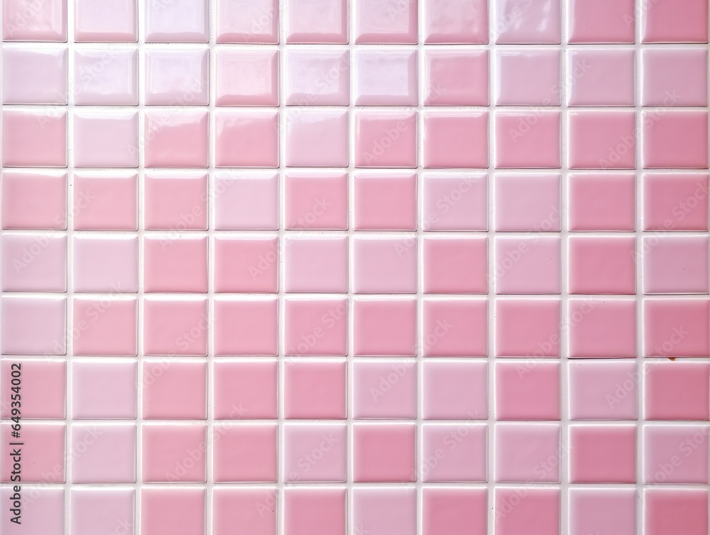 Pink tile wall chequered background bathroom floor texture. Ceramic ...