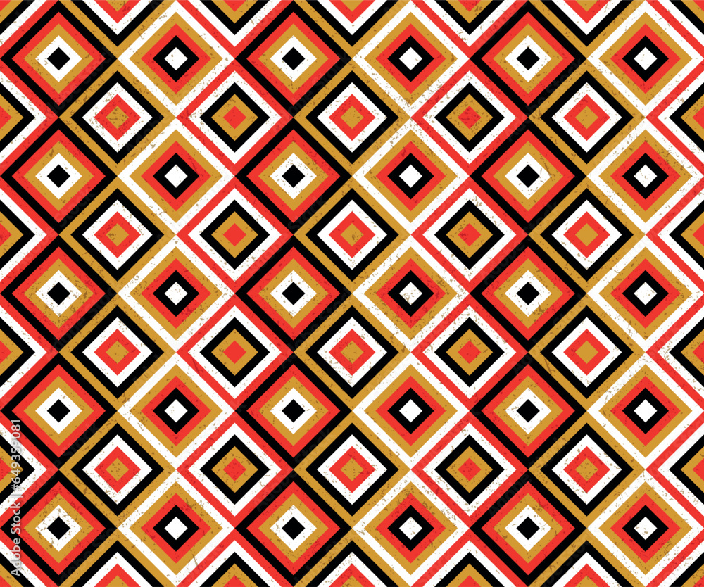 Beautiful ancient diamond seamless pattern based on incaic indigenous ...