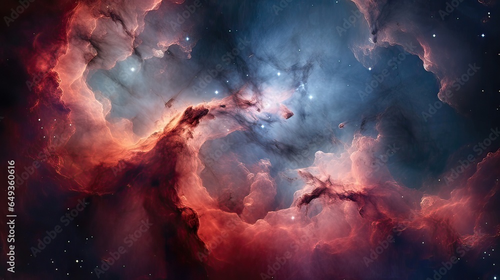 Nebulae clusters come together to form captivating celestial patterns ...