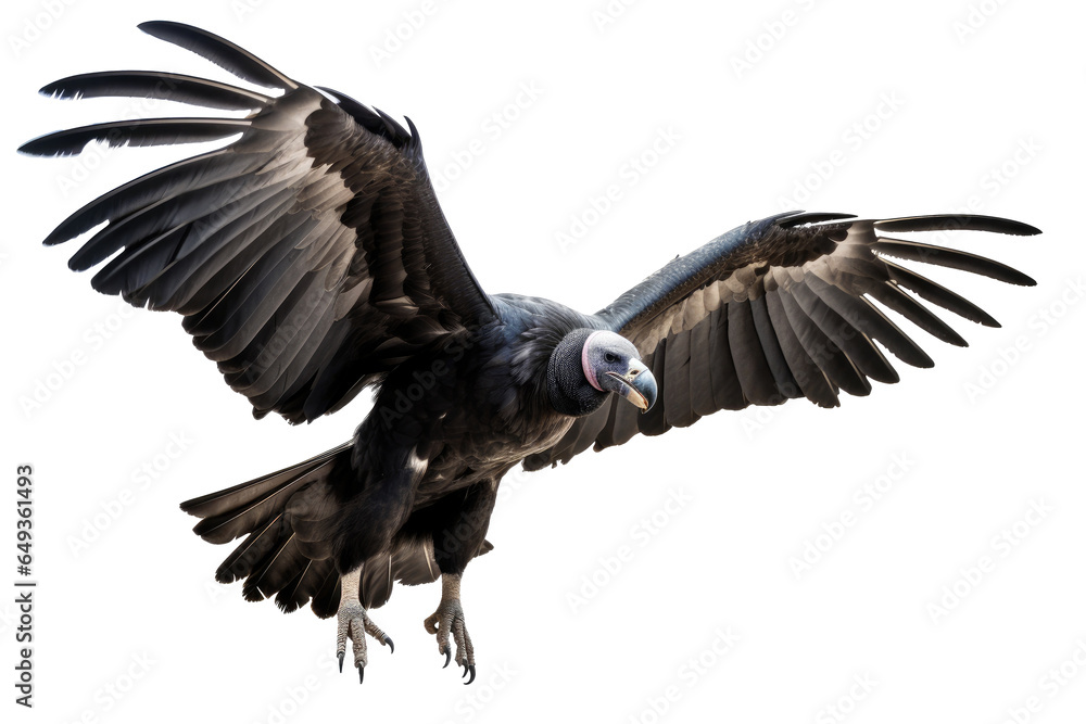 King Vulture bird that scavenger isolated on transparent background ...