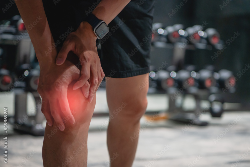 He was holding both hands on his knees. He had a serious knee injury ...