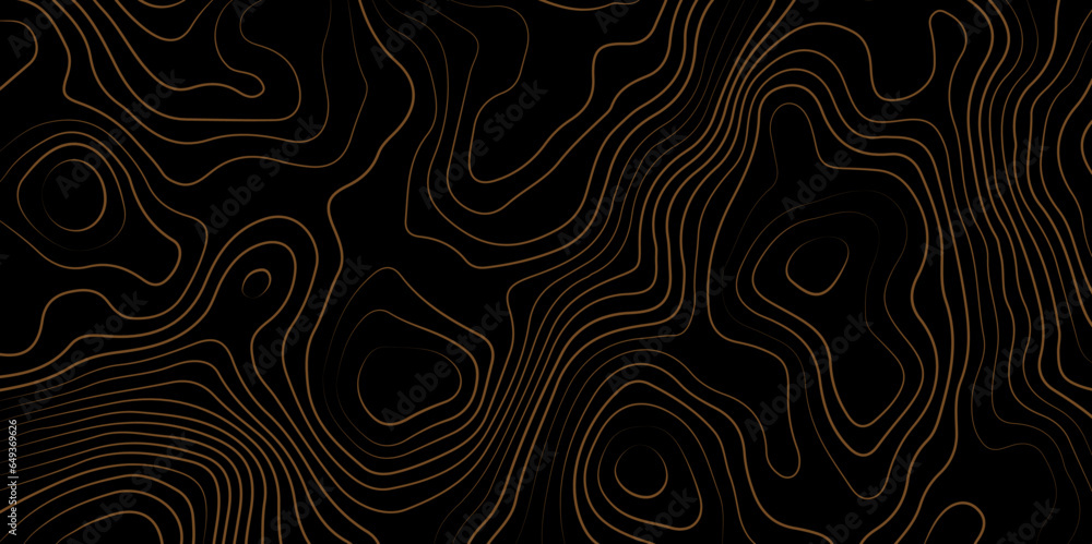 Abstract topographic wavy curve line background. Topography map pattern ...
