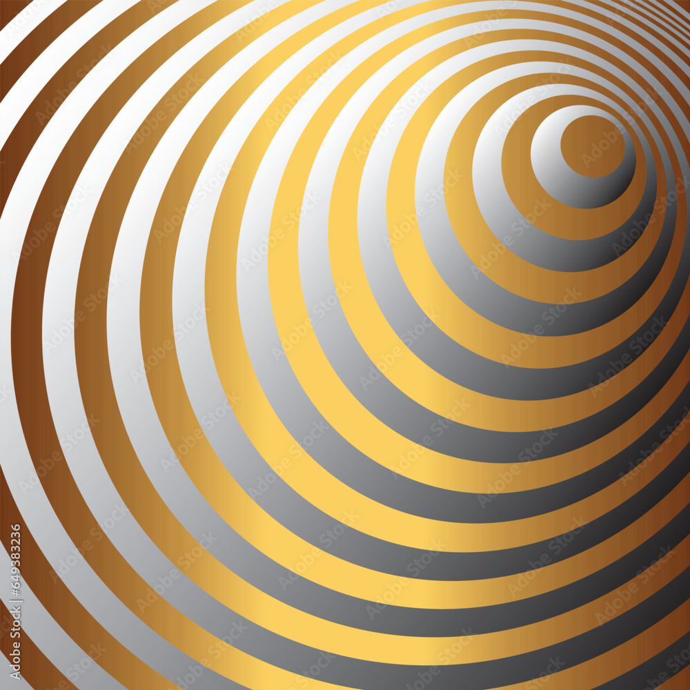 Distorted seamless ellipse shape silver and golden color background ...