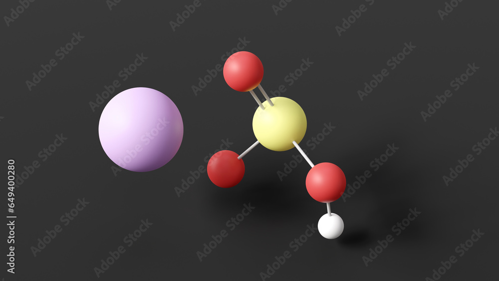 sodium bisulfite molecule, molecular structure, food additive e222 ...
