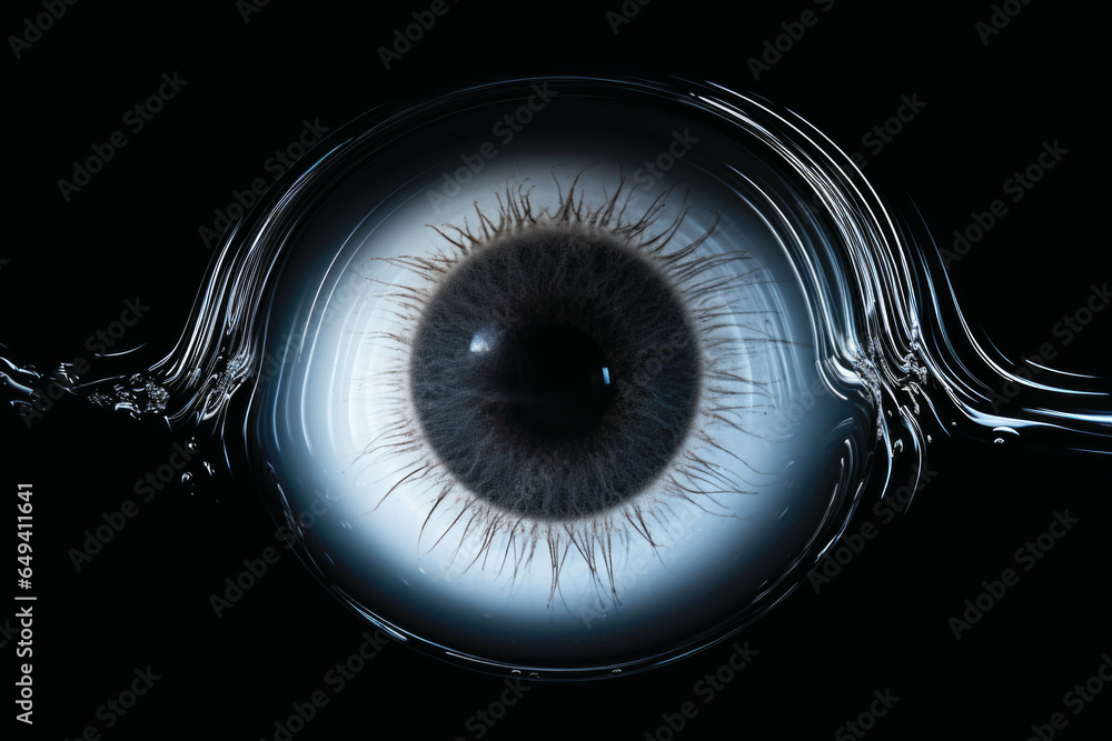 Macro photo of human eyeball texture background Stock Illustration ...