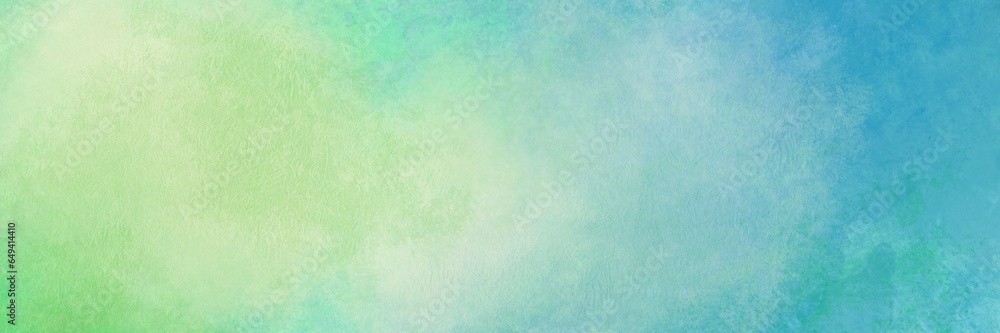 Abstract blue green background with texture, gradient cloudy light ...