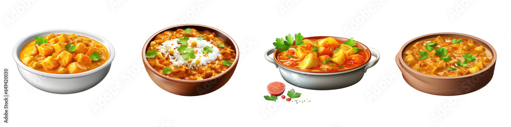 Curry clipart collection, vector, icons isolated on transparent ...