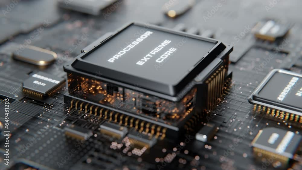 Highly detailed technology texture, AI supercomputer Chrome, insane ...